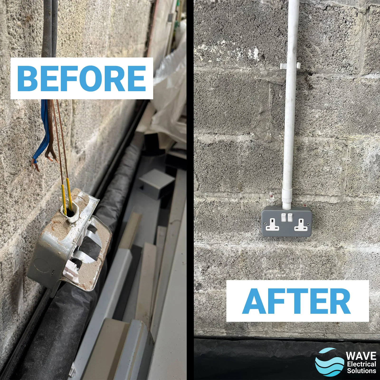 Damaged Metal Clad Socket Replacement in Nanpean - Wave Electrical ...